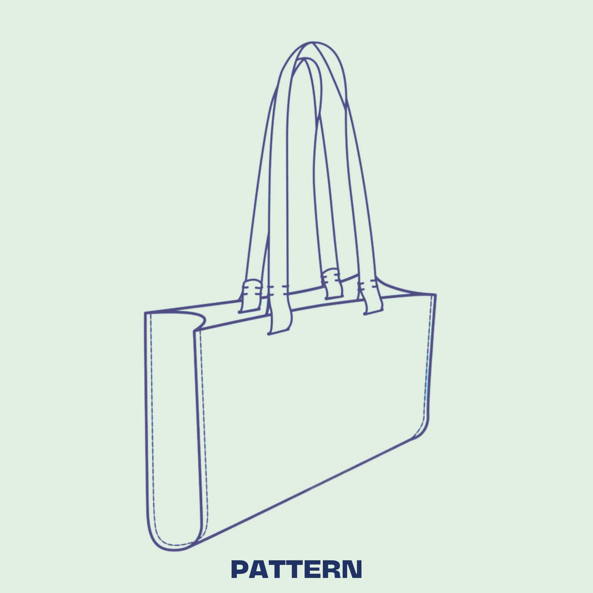 Office Tote Paper Pattern | identityleathercraft