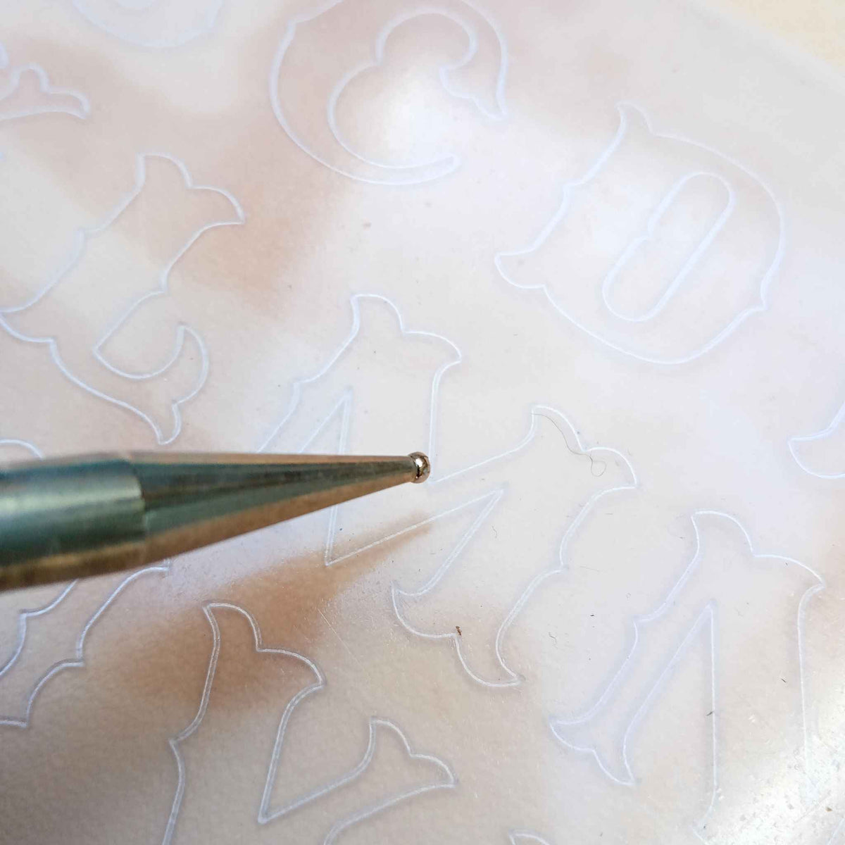 Alphabet Craftaid leather embossing sheet | identityleathercraft