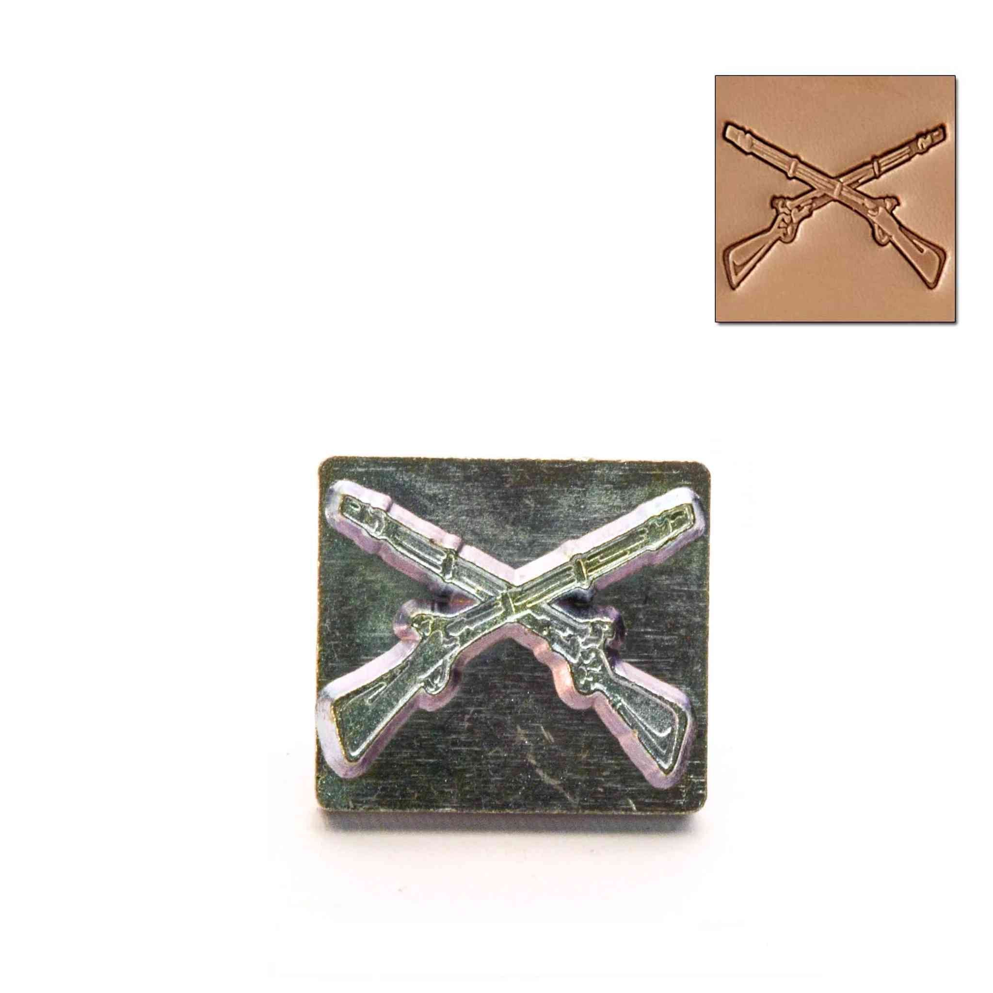 Crossed Rifles Insignia US ARMY INFANTRY PAIR OF ISSUE BLACK SUBDUED