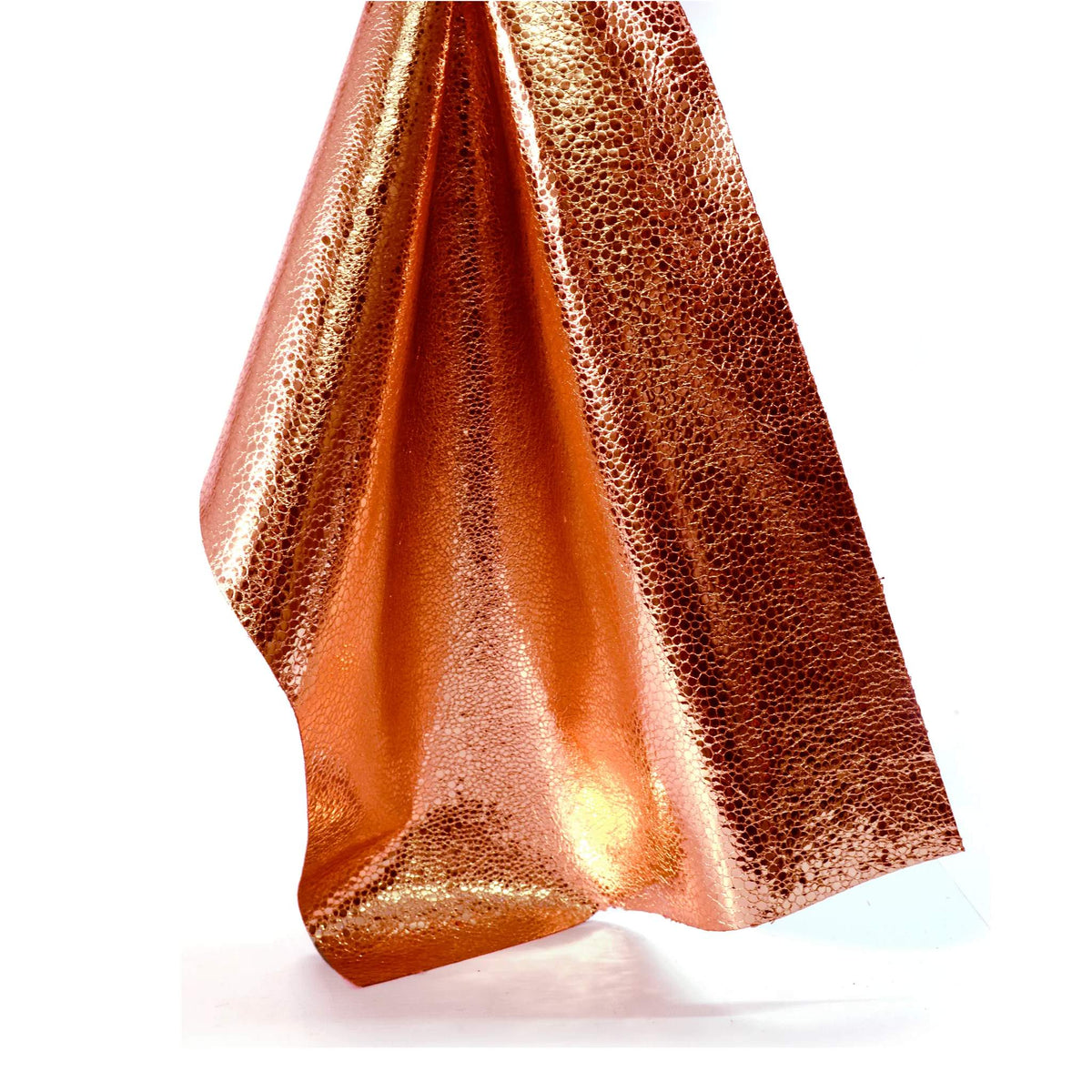 Copper Pebble Foil Leather | identityleathercraft
