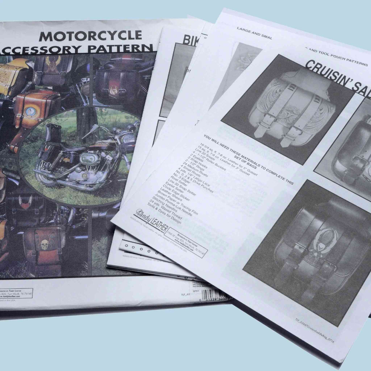 Motorcycle Accessory Pattern Pack | identityleathercraft