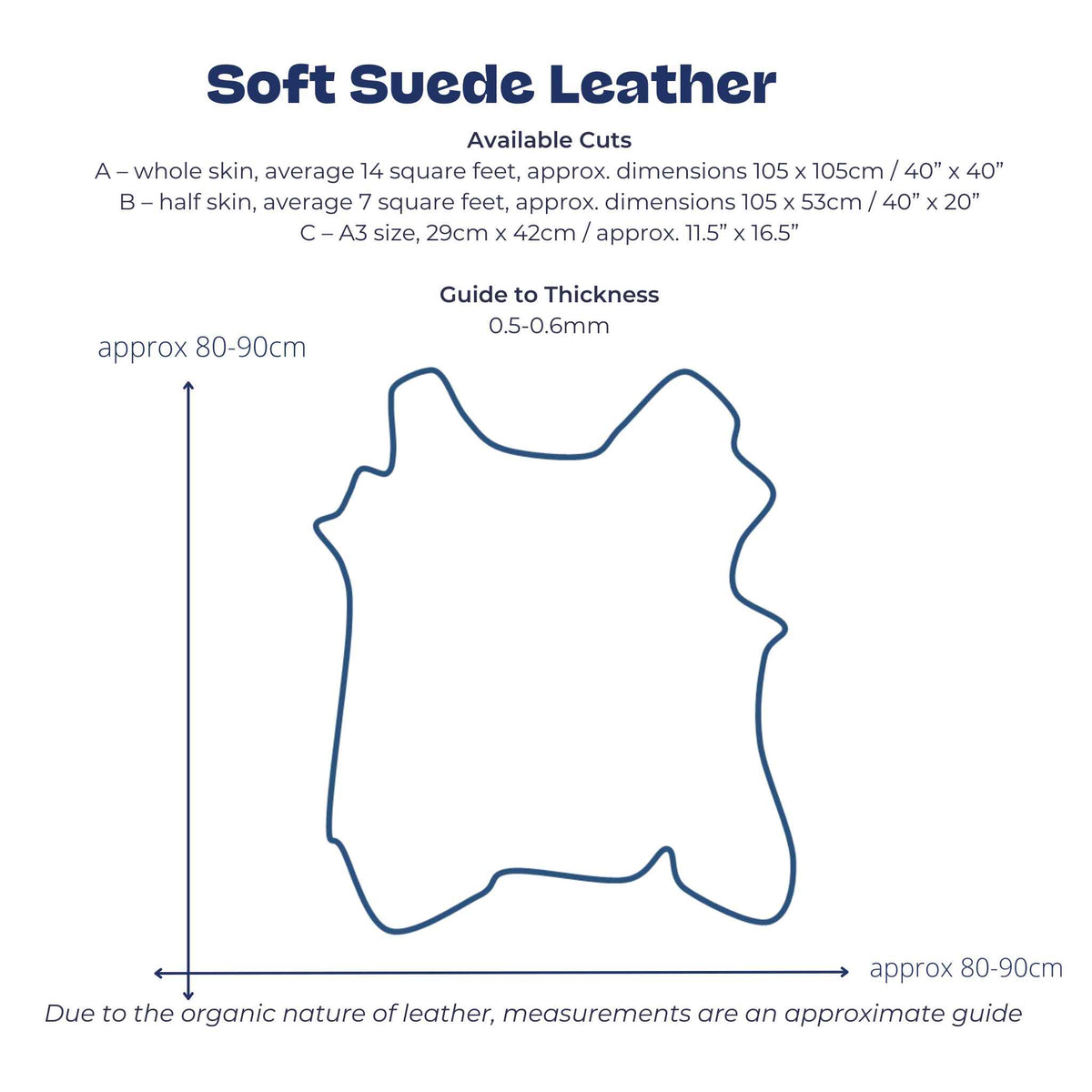 Soft Suede Leather Shade Card | identityleathercraft