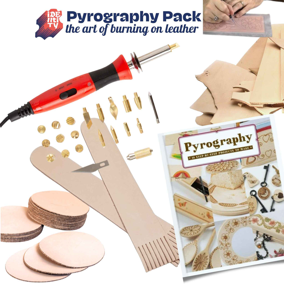Pyrography kit starter bundle | identityleathercraft