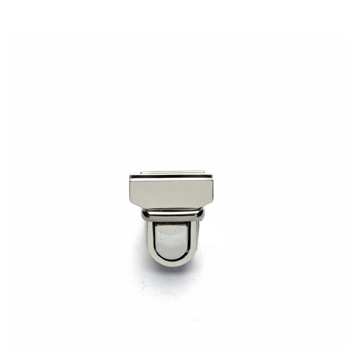 Polished Nickel Tuck Lock Clasp | identityleathercraft