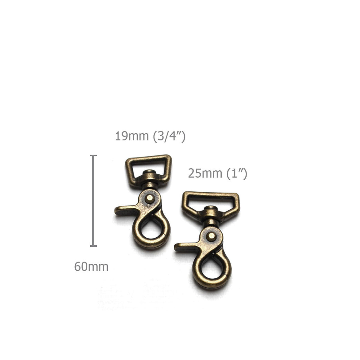 Antique Brass Trigger Snaps/Clasps | identityleathercraft