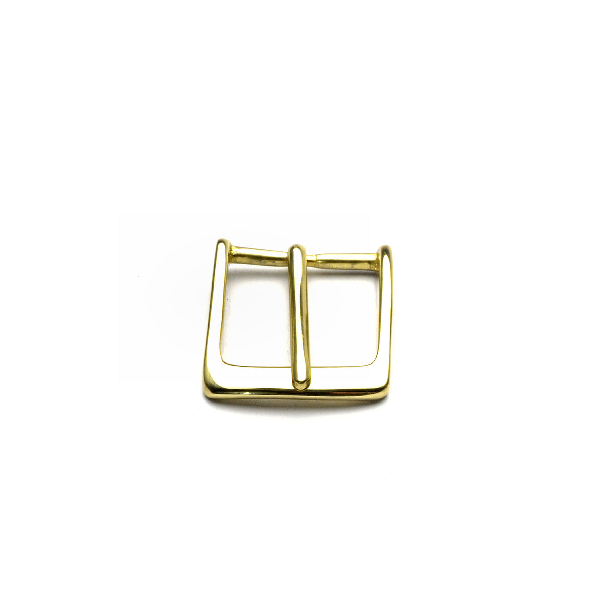 Square Heel Bar Buckle in Solid Brass | identityleathercraft