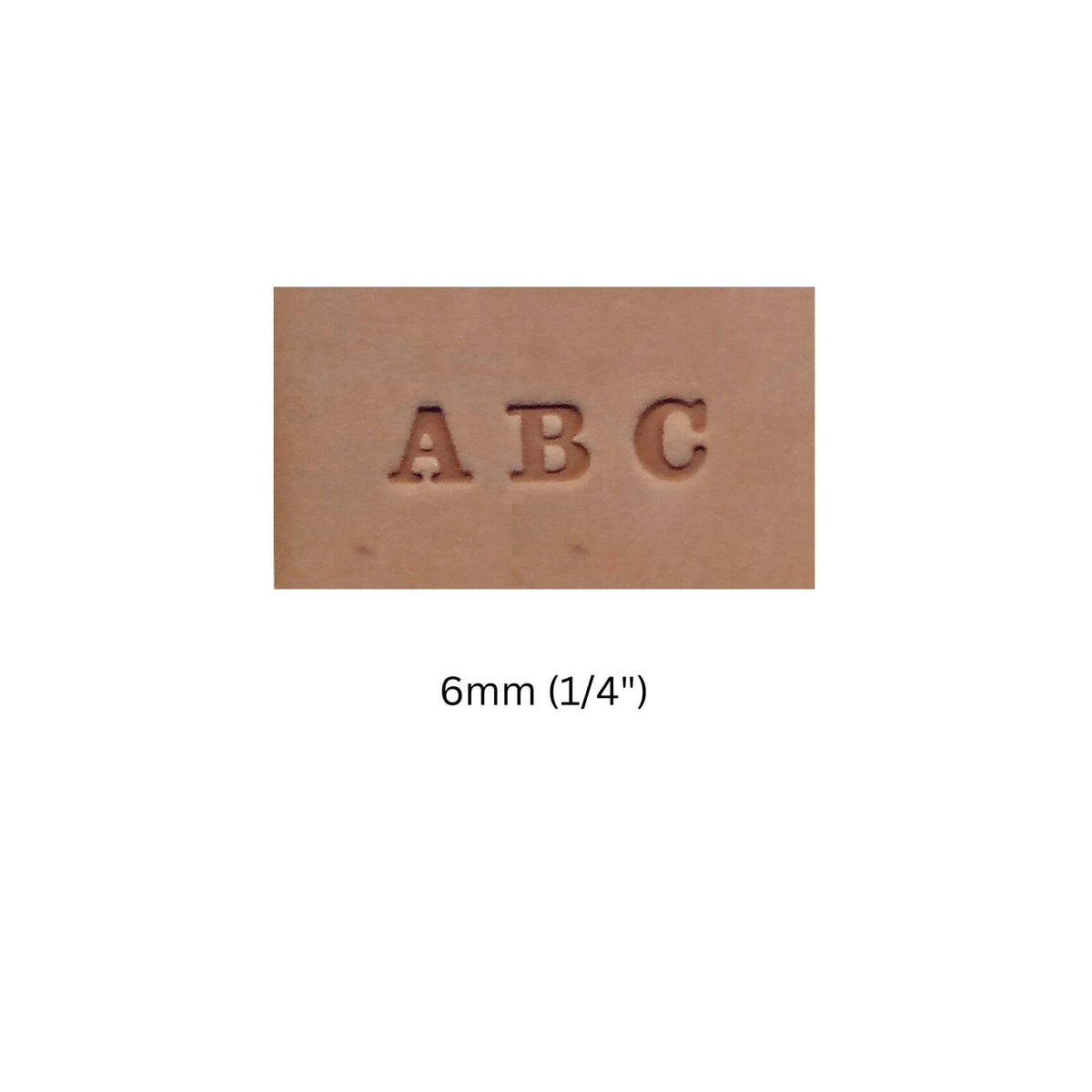 6mm Recessed Alphabet Stamping Set | identityleathercraft
