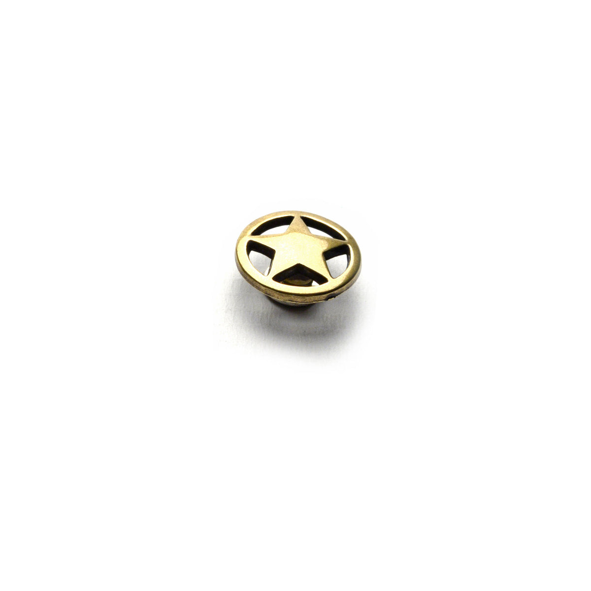 Antique Brass Star Concho | identityleathercraft