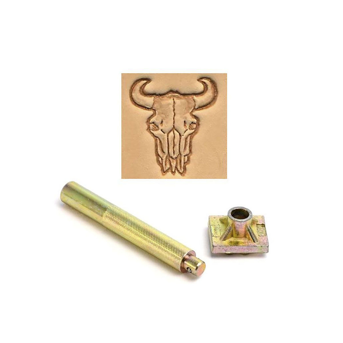 Cow Skull 3D Embossing Stamp | identityleathercraft