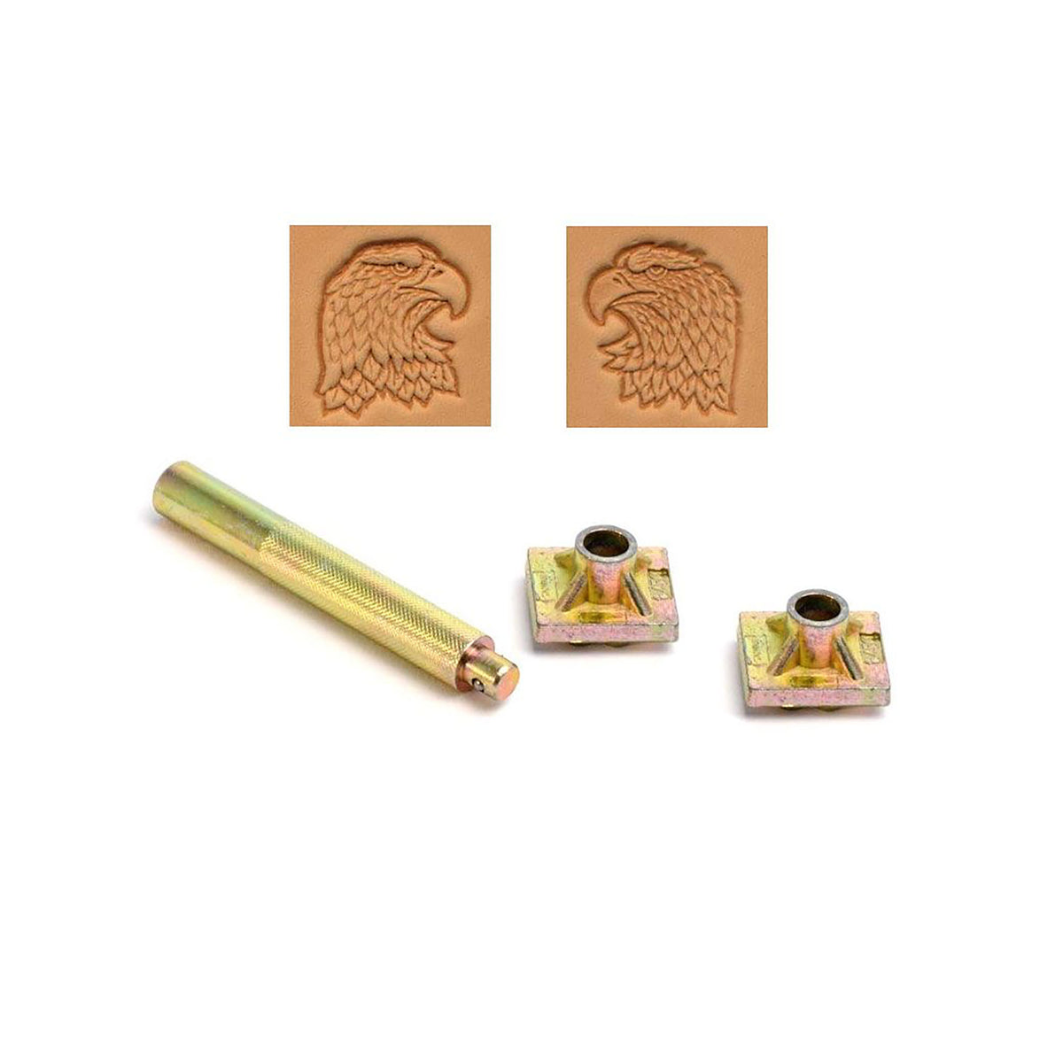 Eagle Head 3D Embossing Stamp - Left | identityleathercraft
