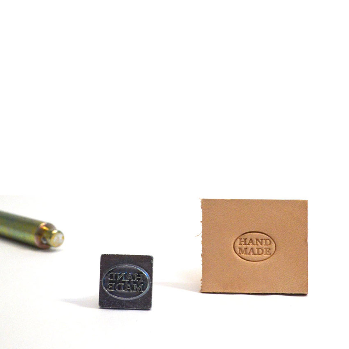 "Hand Made" Mini 3D Embossing Stamp | identityleathercraft