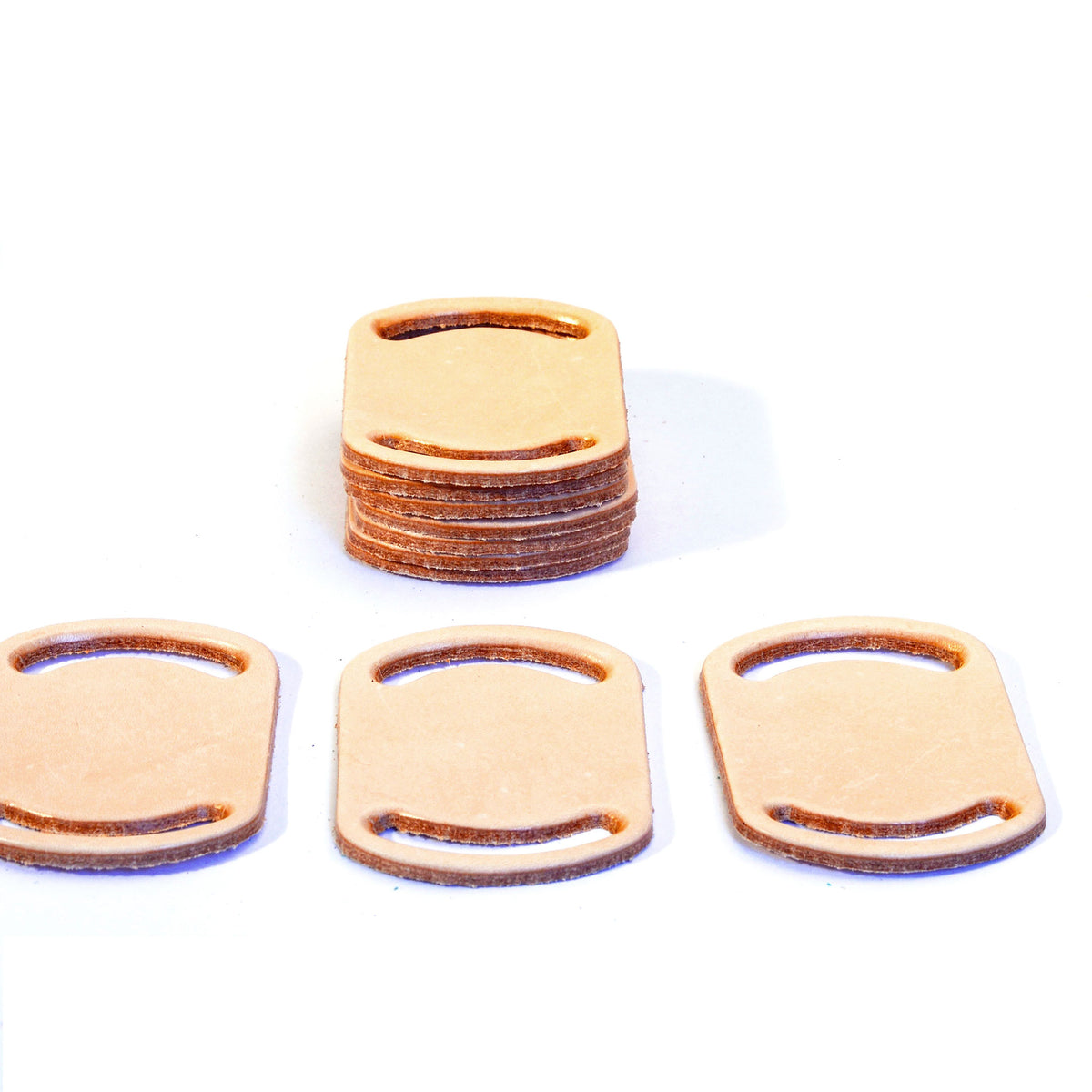 Pre-cut veg tan leather woggle | identityleathercraft